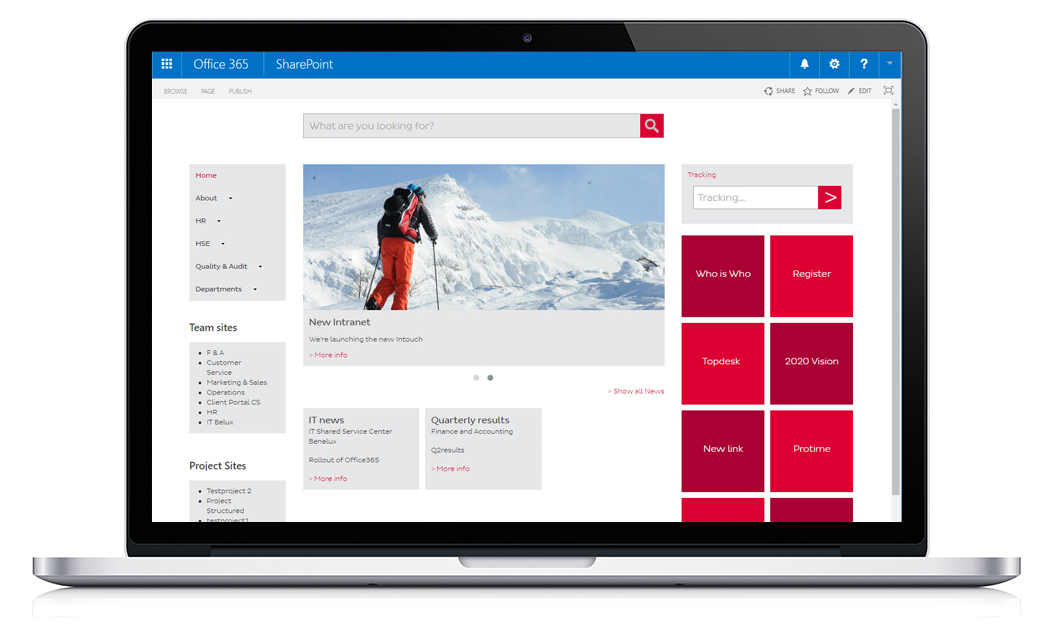 SharePoint-Intranet für einen internationalen Paketdienstleister - Case Study